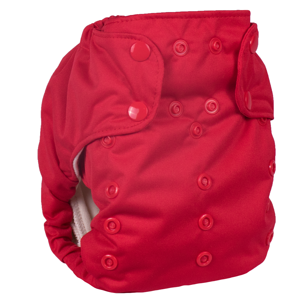 Smart One 3.1 Cloth Diaper - Basic Red – Smart Bottoms