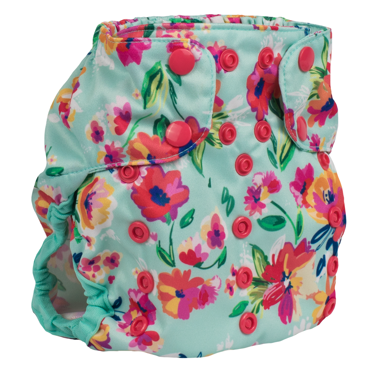 Too Smart Diaper Cover 2 0 Aqua Floral Smart Bottoms